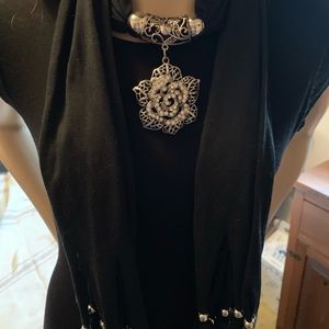 Accessories | Gorgeous Jeweled Scarf | Poshmark